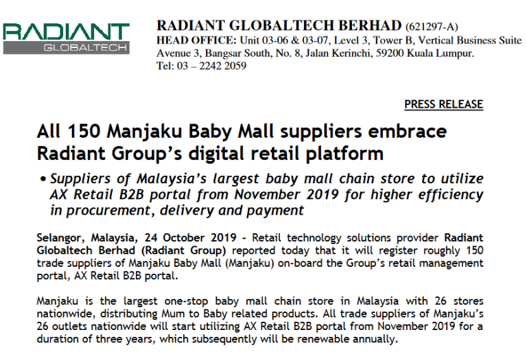 Media – Radiant Globaltech Berhad